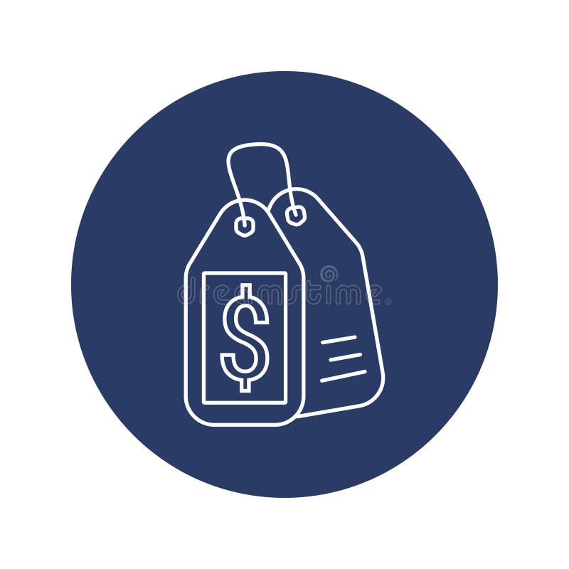 Shopping Discount Token Icon Vector Stock Vector - Illustration of ...