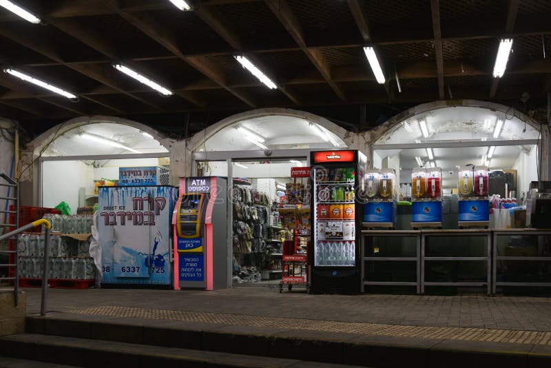Shopping in Eilat, Israel, Night View Editorial Stock Image - Image of ...