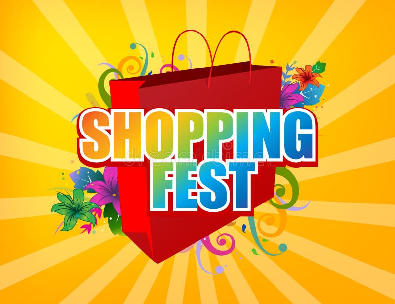 Shopping fest stock vector. Illustration of decorative - 10509097