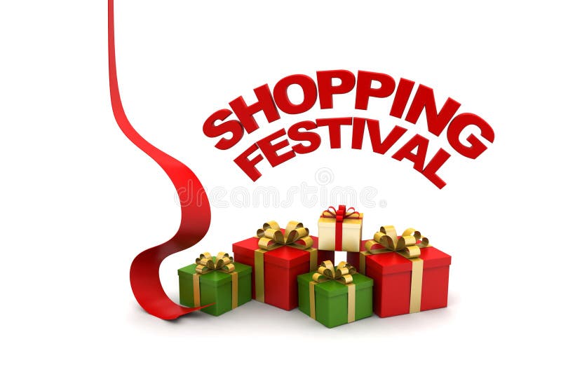 Shopping Festival Offer Concept Stock Illustration - Illustration of ...