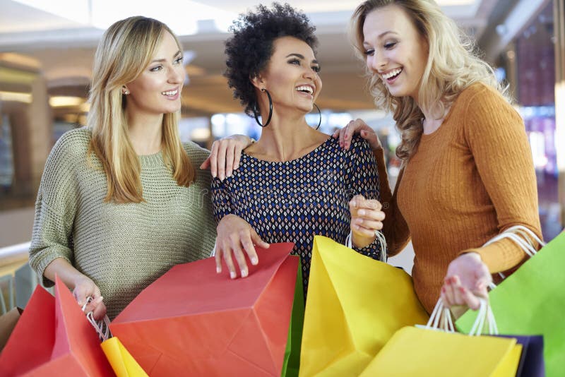 Shopping with friends stock image. Image of choice, mature - 97800199