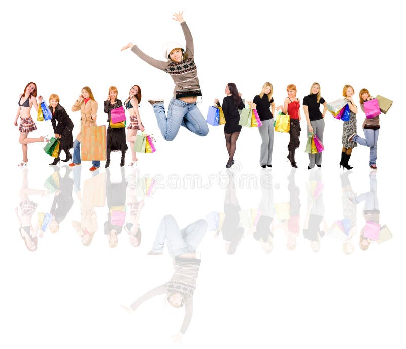 Shopping fun stock photo. Image of friends, lovely, life - 1289428