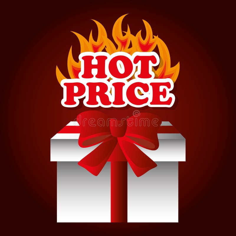 Shopping hot prices theme stock vector. Illustration of marketing ...