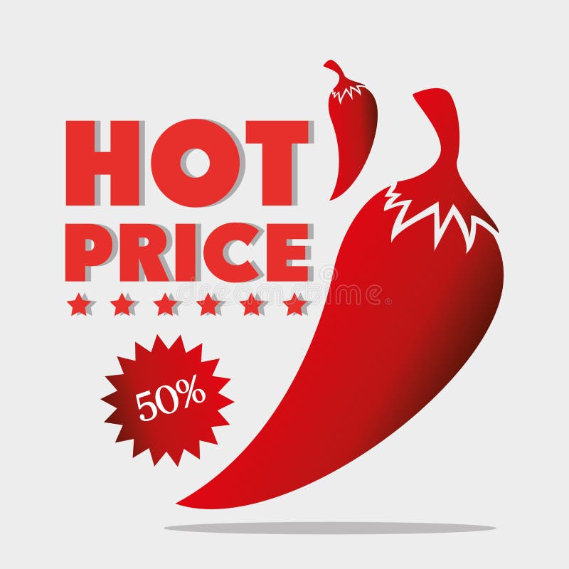 Shopping hot prices theme stock vector. Illustration of fortune - 61531560