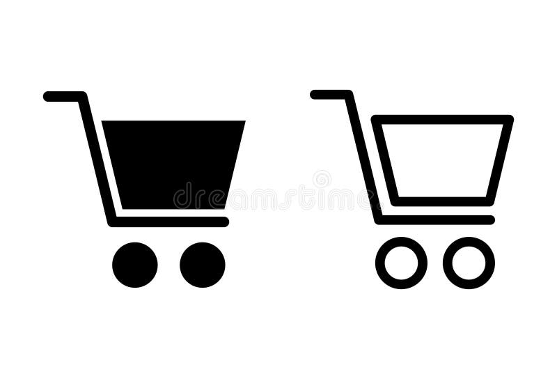 Shopping Icon . Shopping Cart Icon. Trolley Icon Vector Stock Vector ...