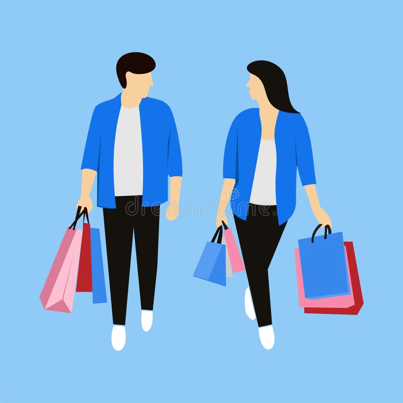 Shopping Illustration Design Icon Stock Vector - Illustration of bags ...
