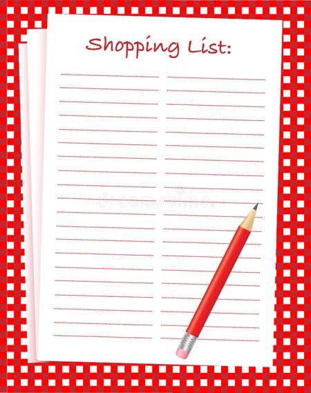 Shopping List Stock Illustrations – 21,855 Shopping List Stock ...
