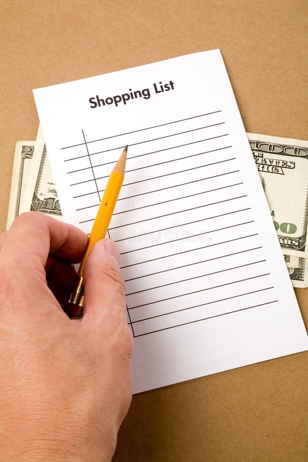 Shopping List stock photo. Image of money, buying, retail - 2516364