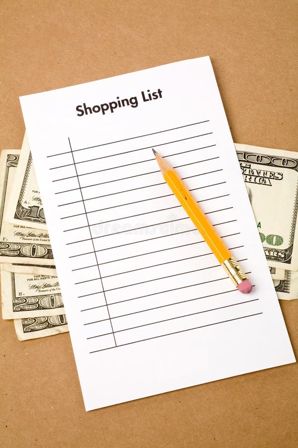 Shopping List stock image. Image of food, text, shopping - 2511009