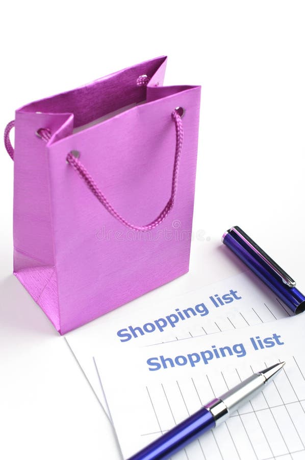 Shopping list stock image. Image of container, point - 29653109