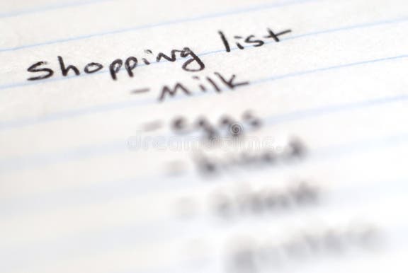307 Handwritten Shopping List Stock Photos - Free & Royalty-Free Stock ...