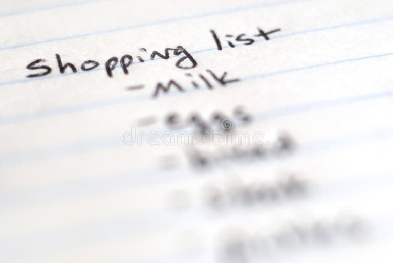 307 Handwritten Shopping List Stock Photos - Free & Royalty-Free Stock ...