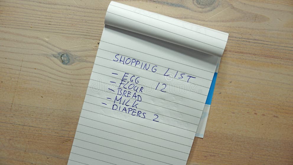 289 Handwritten Shopping List Stock Photos - Free & Royalty-Free Stock ...