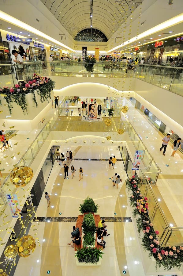 ICT Shopping Crowd editorial stock photo. Image of luxury - 10026308