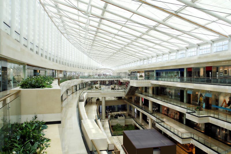 Shopping mall. stock image. Image of alley, display, customer - 5982109