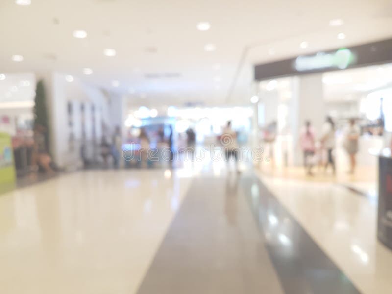 Shopping Mall Blur Background Stock Image - Image of floor, human ...