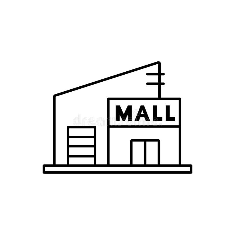 Shopping Mall Icon Element of Building Icon for Mobile Concept and Web ...