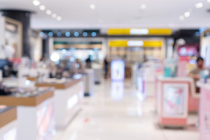 Shopping Mall Interior Abstract Blur and Defocused Background Stock ...