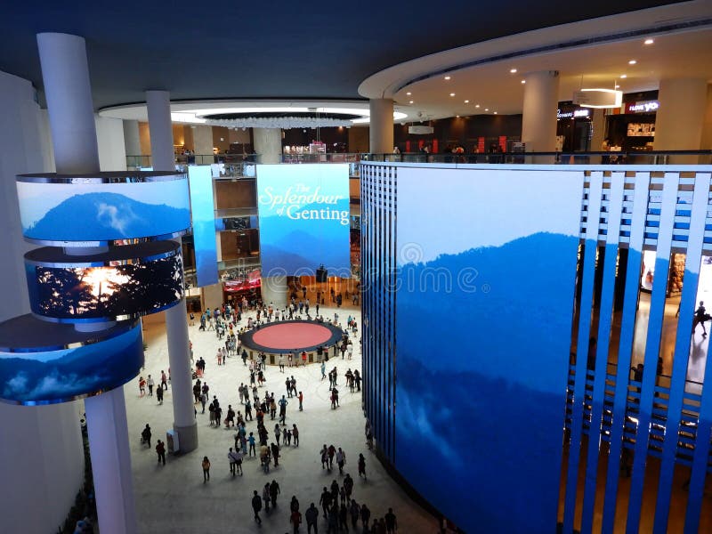 Shopping mall interior editorial stock image. Image of modern - 97589379