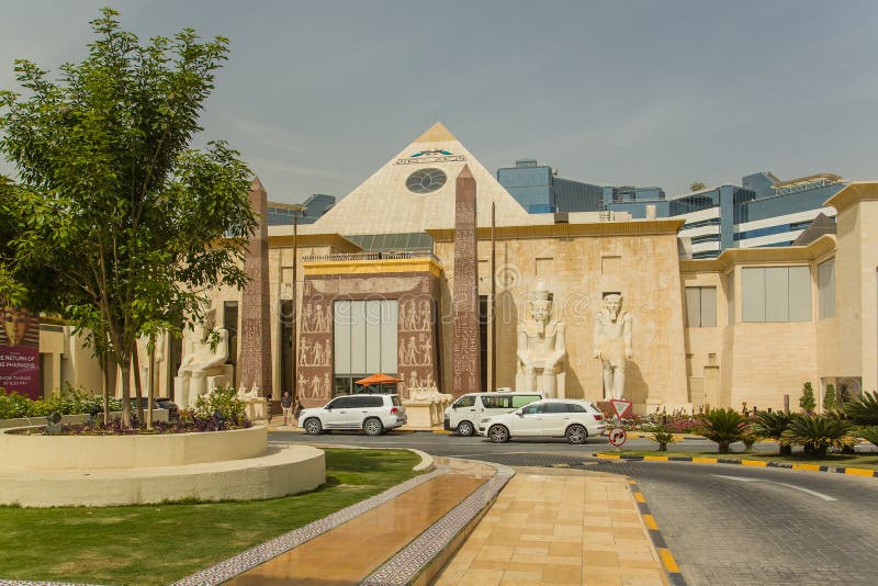 Shopping Mall WAFI in Dubai Stock Photo - Image of shopping ...