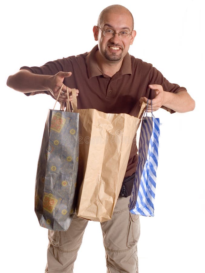 Shopping man stock photo. Image of lifestyle, buyer, cool - 2672118