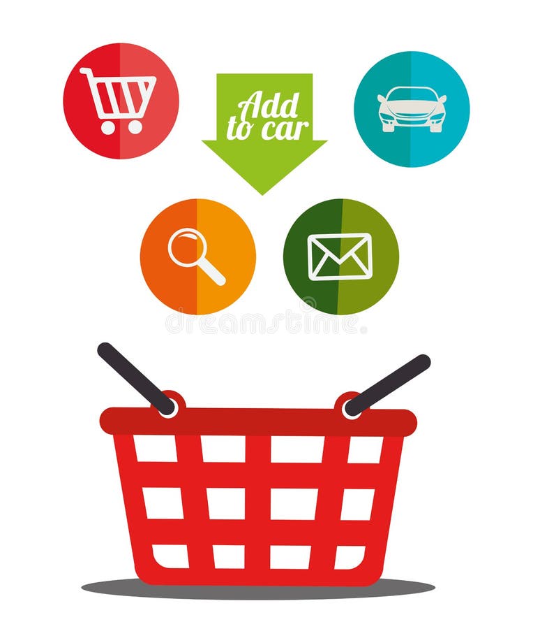 Shopping, Marketing and Sales Graphic Design Stock Vector ...