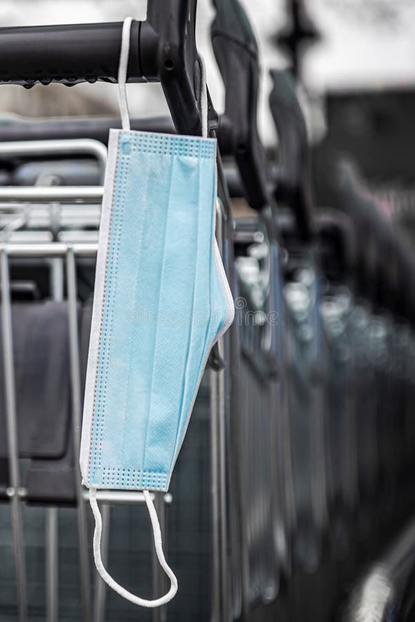 Shopping with a mask only stock photo. Image of mask - 208701454