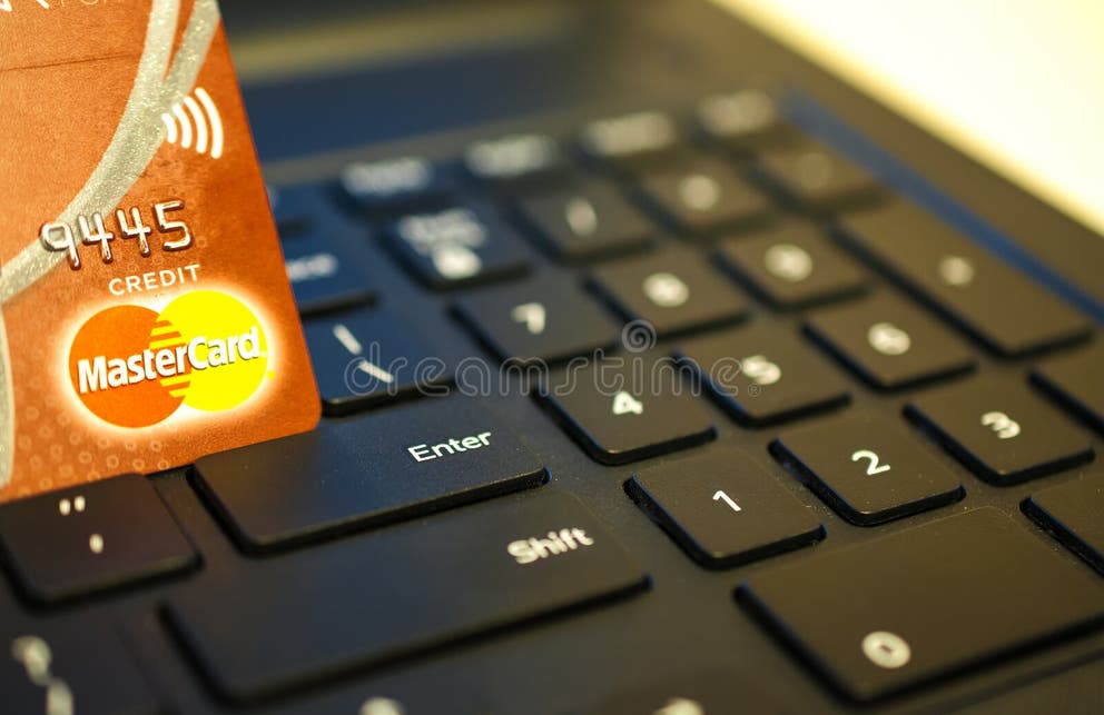 Shopping with Mastercard editorial photo. Image of business - 98944676