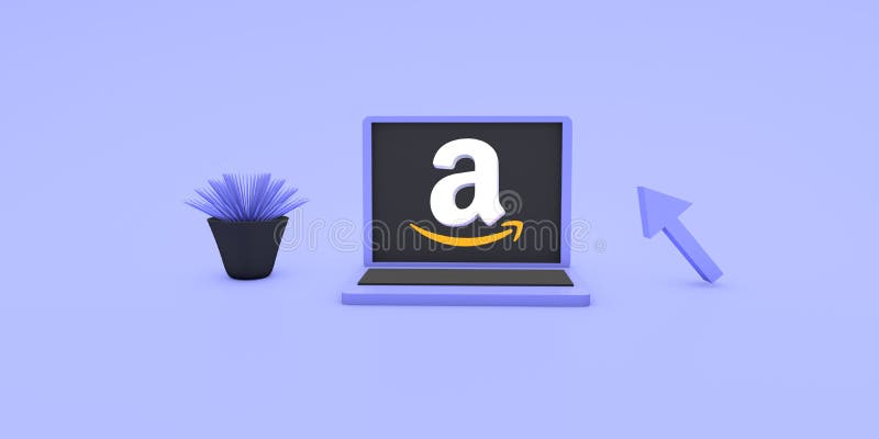 Shopping Online from Amazon 3d Illustration 3d Rendering Image ... Shopping Online from Amazon 3d Illustration 3d Rendering Image ...