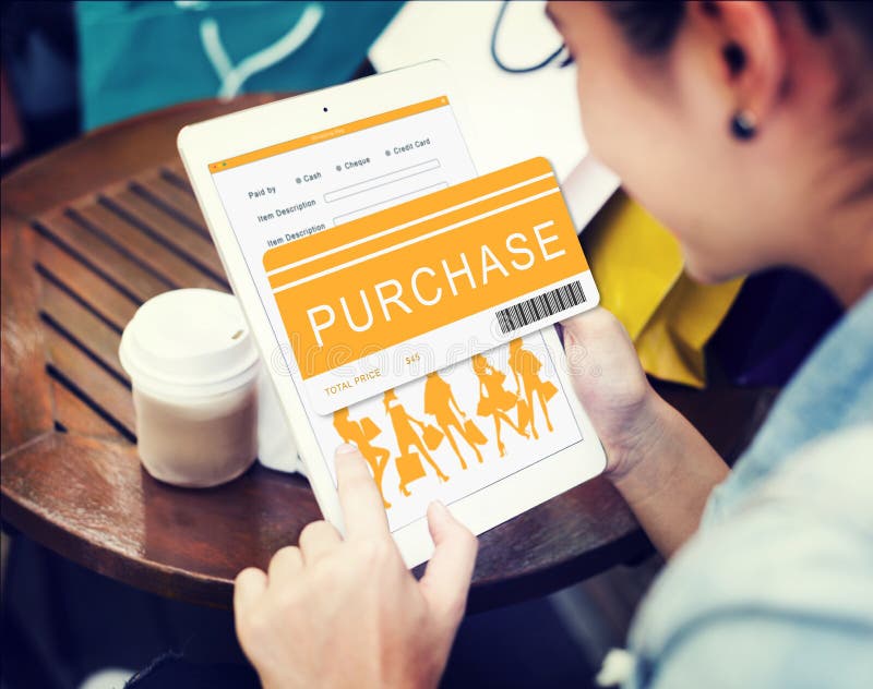 Online Shopping Buying Order Internet Shop Concept Stock Photo - Image ...