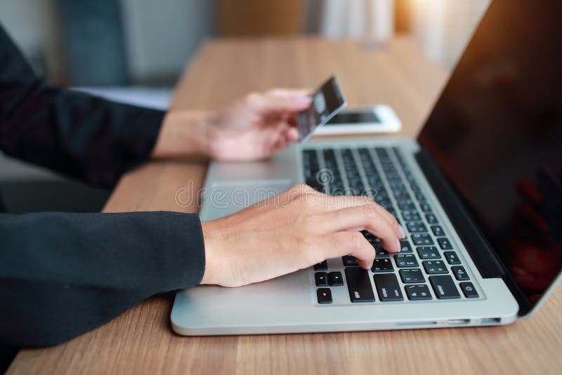 Shopping and Online Payment by Using Laptop Computer and Tablet with ...