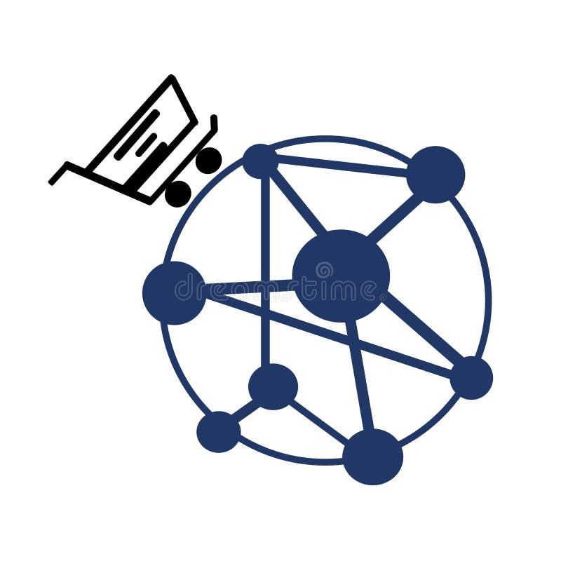 Shopping Online Universal Network Icon Vector Stock Illustration ...