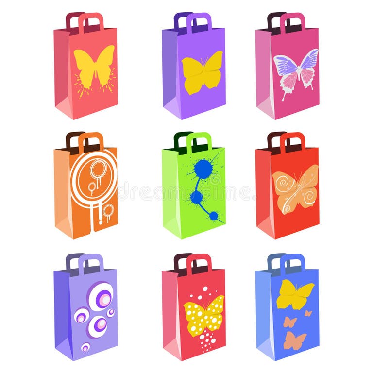 Shopping package vector stock vector. Illustration of splash - 11038586