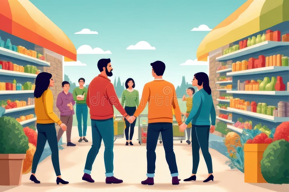 Shopping Pattern Analysis stock illustration. Illustration of shopping ...