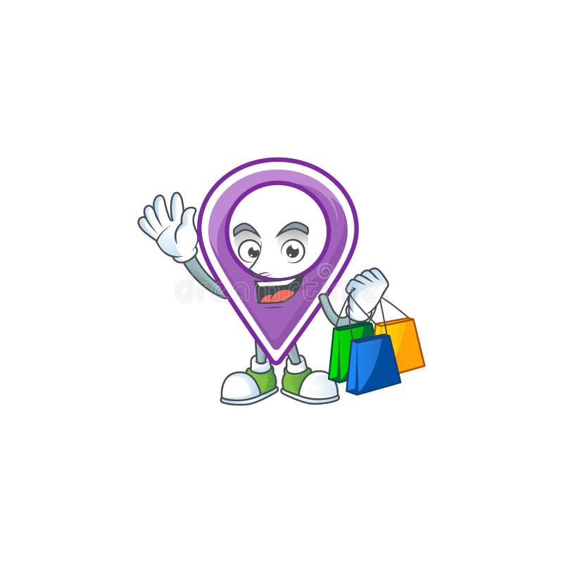 Shopping Pin Location Icon for Direction Clue Stock Vector ...