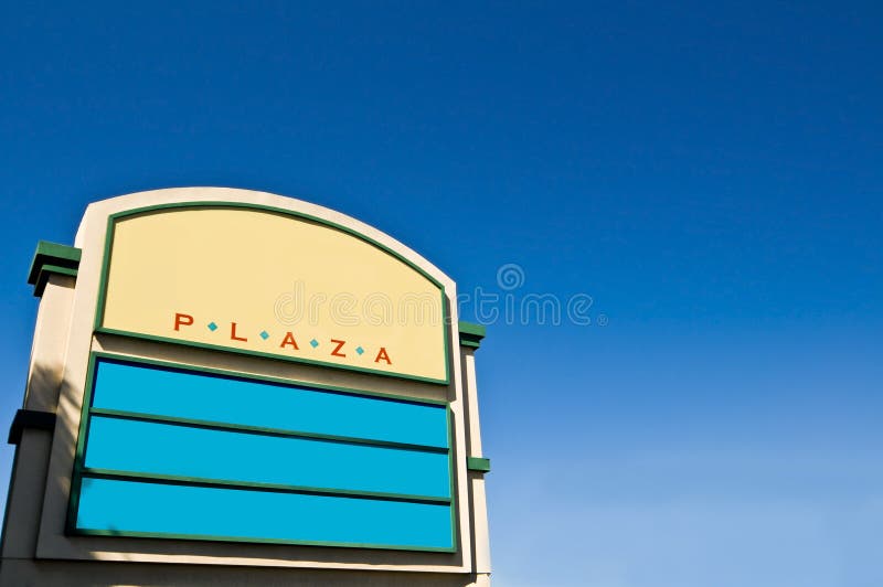 New Shopping Plaza stock image. Image of stores, shopping - 2219047