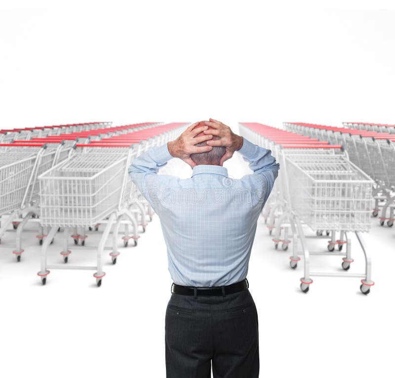 Shopping problem stock image. Image of standing, question - 21072153