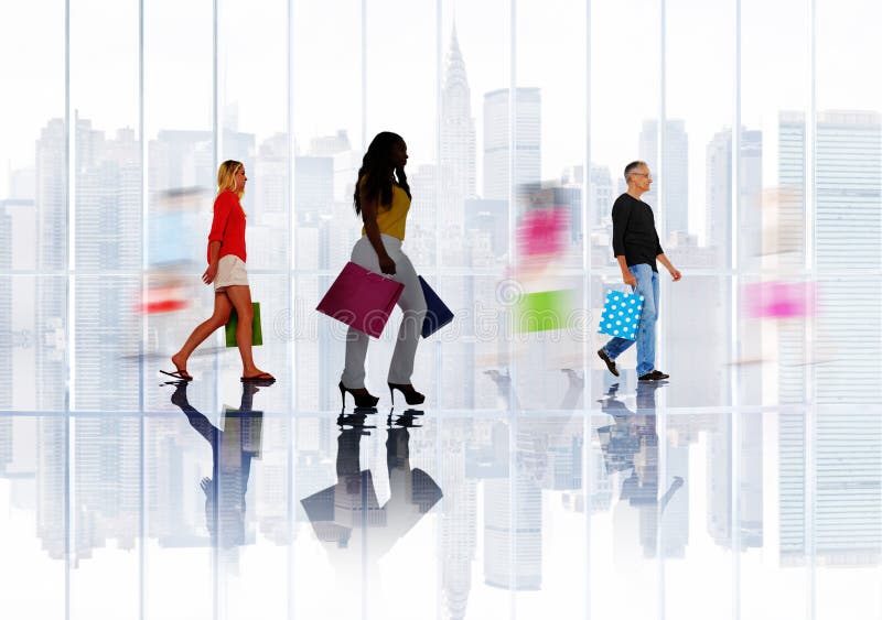 Shopping Purchase Retail Customer Consumer Sale Concept Stock Photo ...