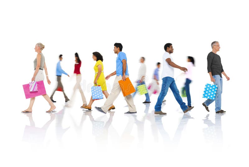 Shopping Purchase Retail Customer Consumer Sale Concept Stock Photo ...