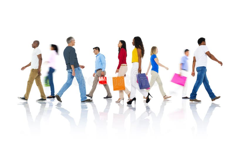 Shopping Purchase Retail Customer Consumer Sale Concept Stock Image ...