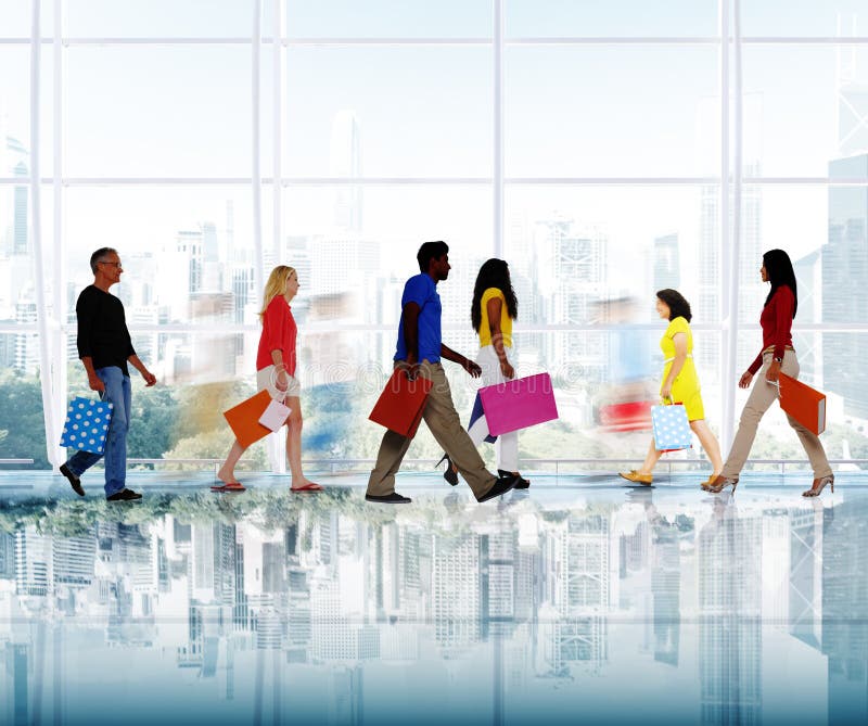 Shopping Purchase Retail Customer Consumer Sale Concept Stock Photo ...