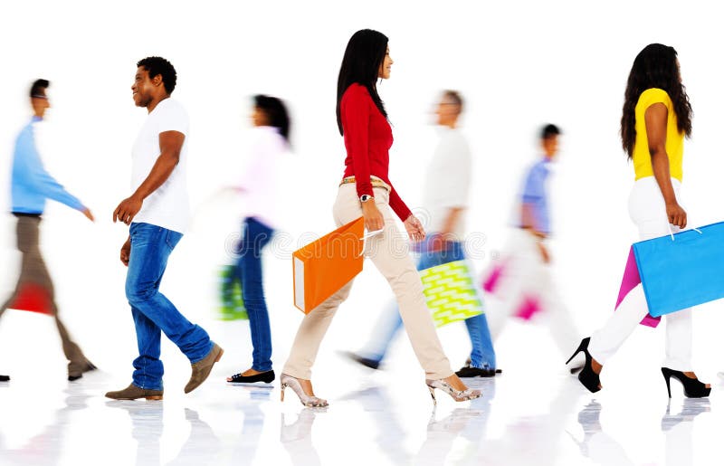 Shopping Purchase Retail Customer Consumer Sale Concept Stock Photo ...