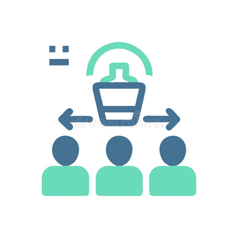 Shopping Queue Symbol for Customer Management Stock Illustration ...