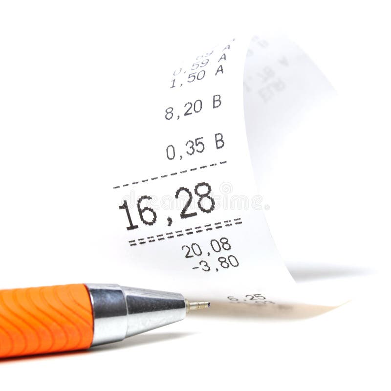 Shopping Receipt stock photo. Image of entire, machine - 34538964