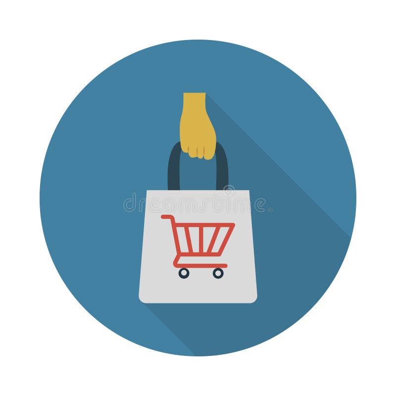 Shopping Reception Vector Flat Icon Stock Vector - Illustration of ...