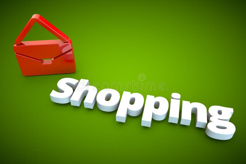 Shopping Render Sign Symbol Graphix Illustration Stock Illustration ...