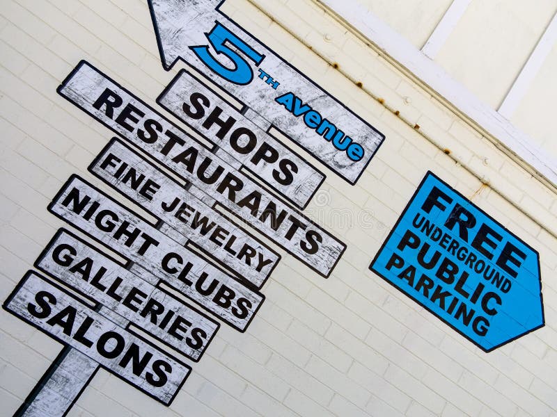 Shopping Sign stock image. Image of galleries, colorful - 31816841