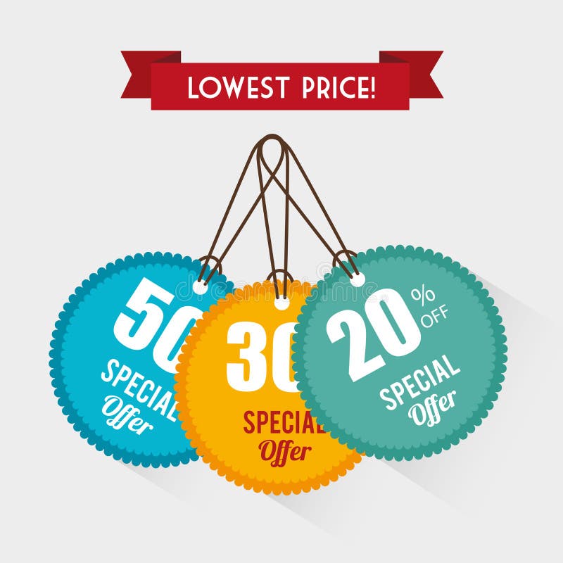 Shopping special offers stock vector. Illustration of service - 60078670