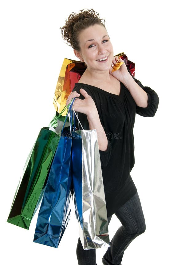Shopping spree stock image. Image of look, caucasian - 13513861