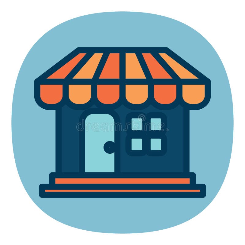 Shopping Stall. Vector Illustration Decorative Design Stock Vector ...